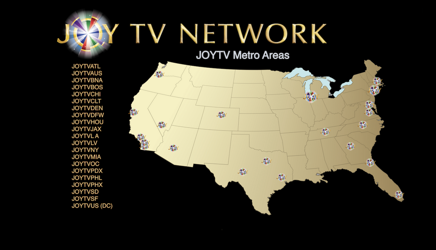 JOYTV Metro Areas - JOYTV Network